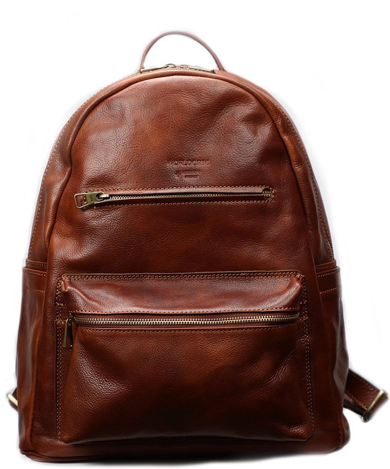Roberto Backpack - Italian Leather Handbag, Made in Italy